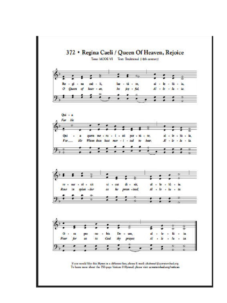 Queen Heaven Rejoice | PDF