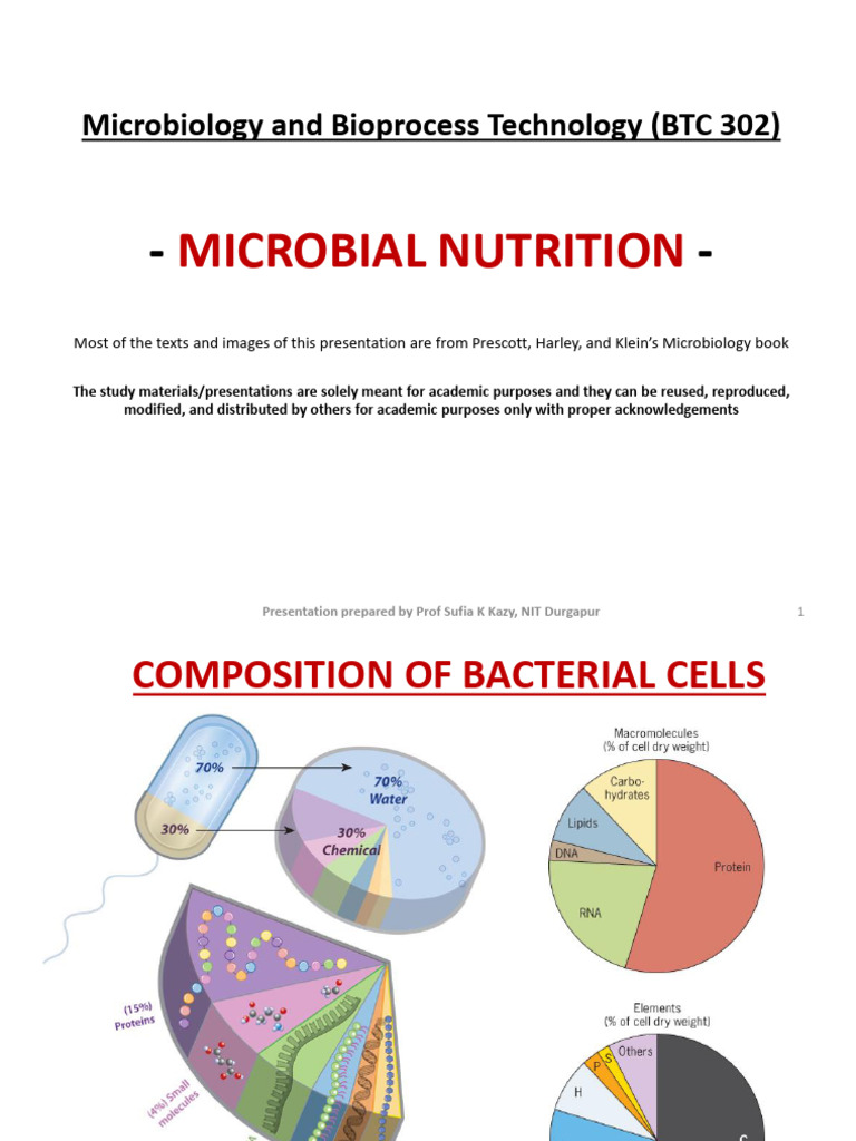 Microbiology 8 - Microbial Nutrition | PDF | Redox | Metabolism