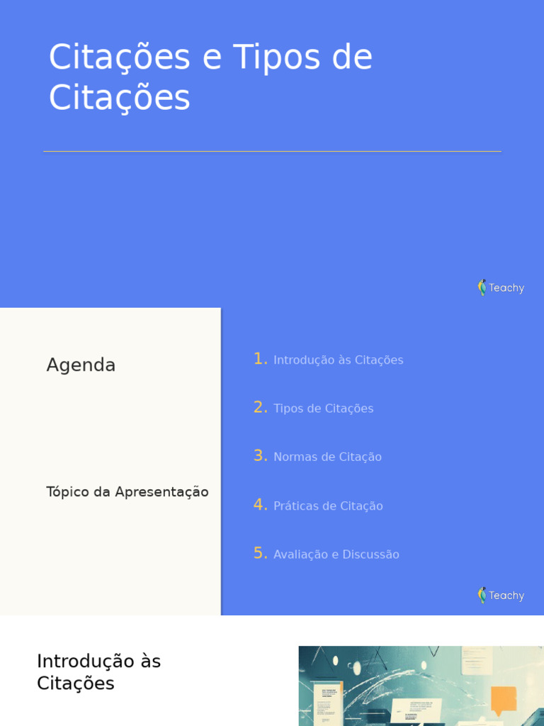 Slide - Citaes e Tipos de Citaes | PDF | Citação