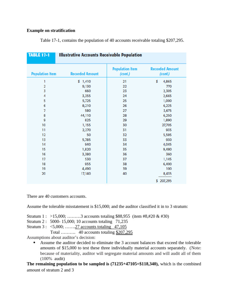 Example On Stratified Sample Selection | PDF