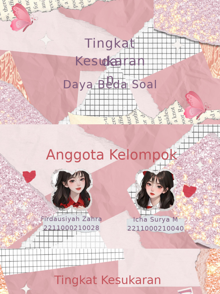 Kelompok 10 - Tingkat Kesukaran Dan Daya Pembeda Soal | PDF