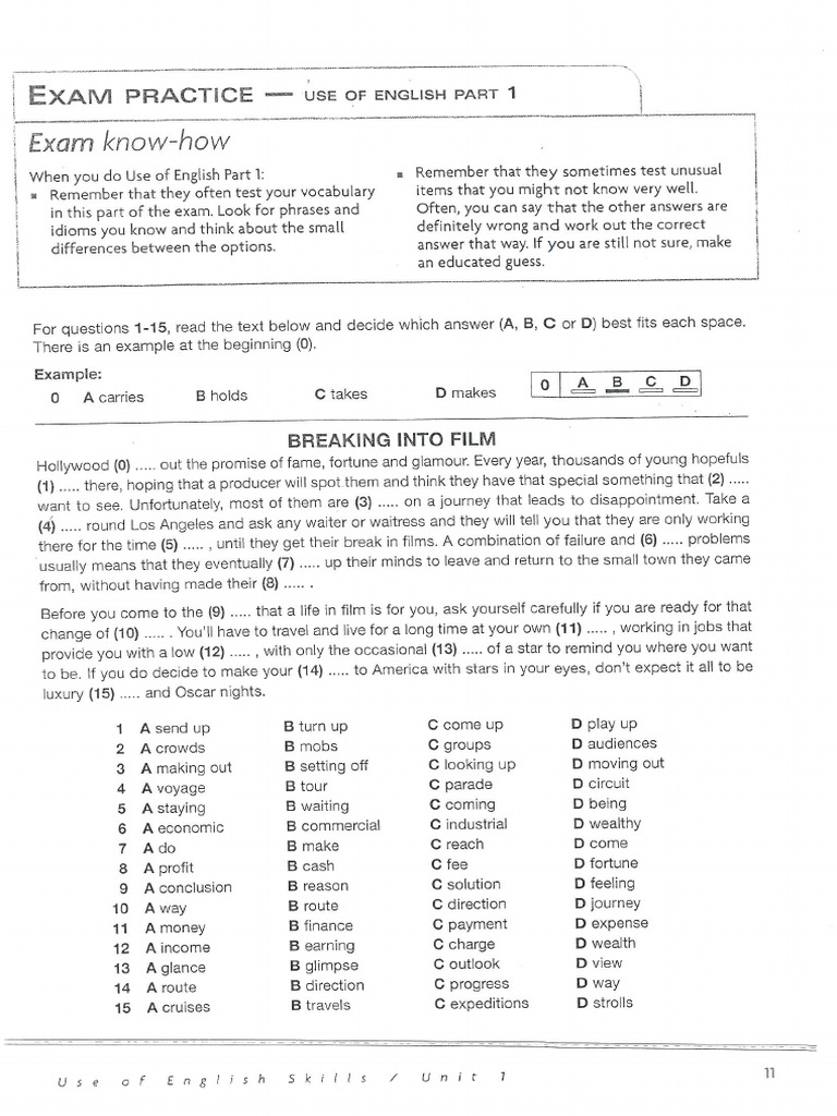 Use of English B2 Macmillan Tasks | PDF