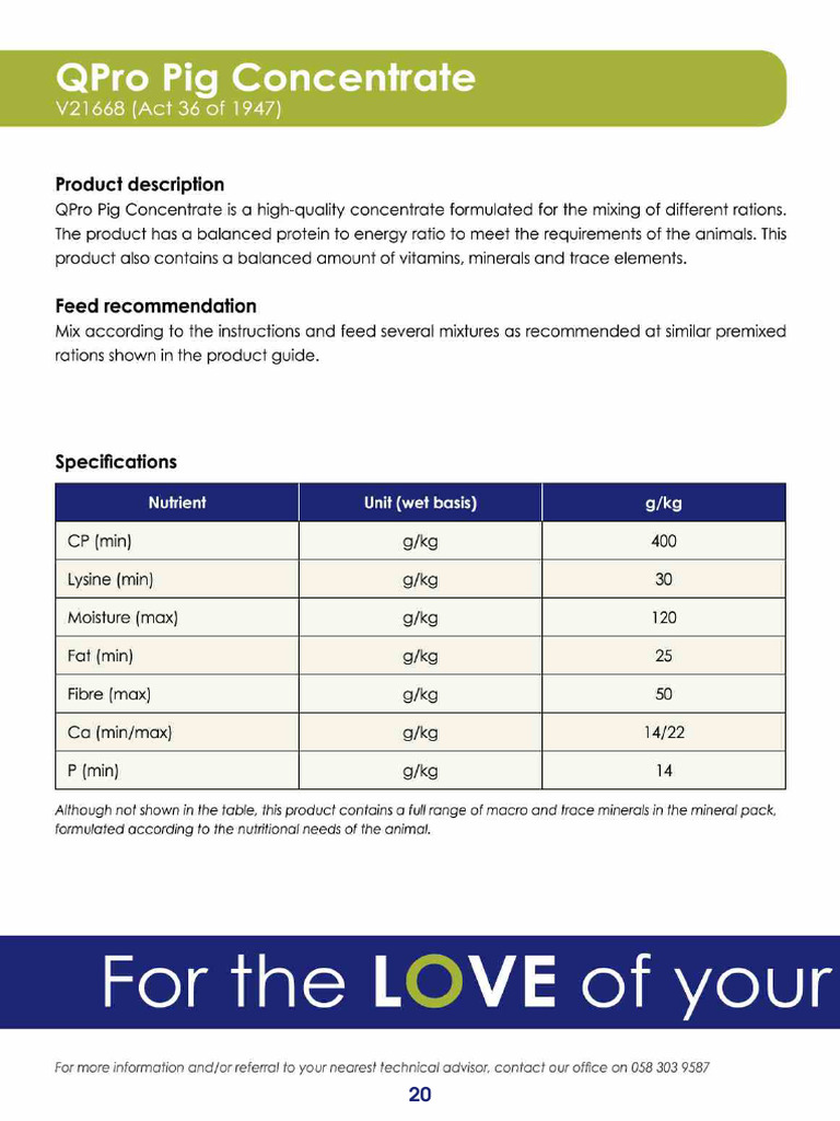 Pig Concentrate | PDF