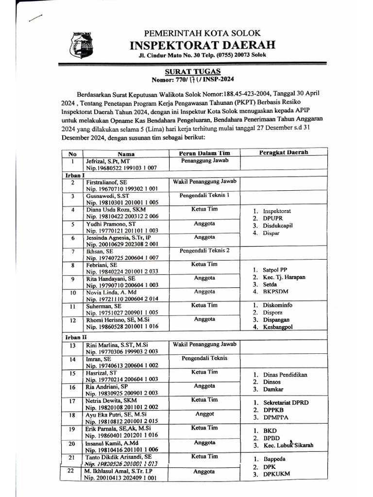 SPT 770_171_Insp-2024 opname kas 2024 (1) | PDF