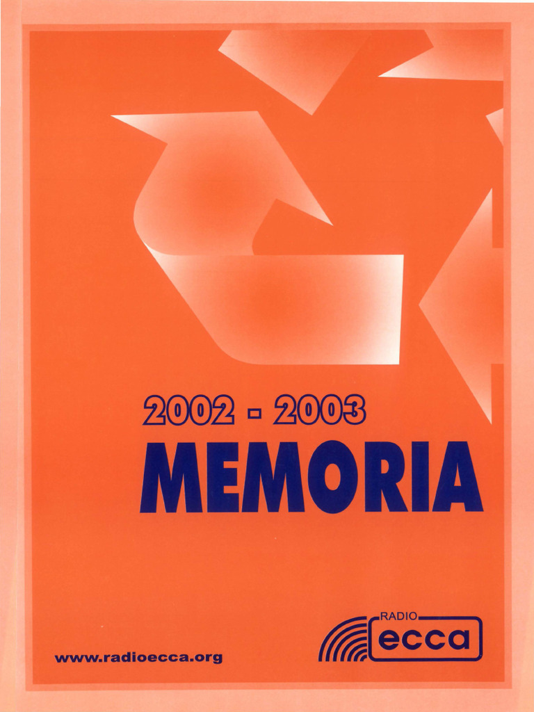 Memoria 2002-2003 Radio ECCA Canarias | PDF | Islas Canarias