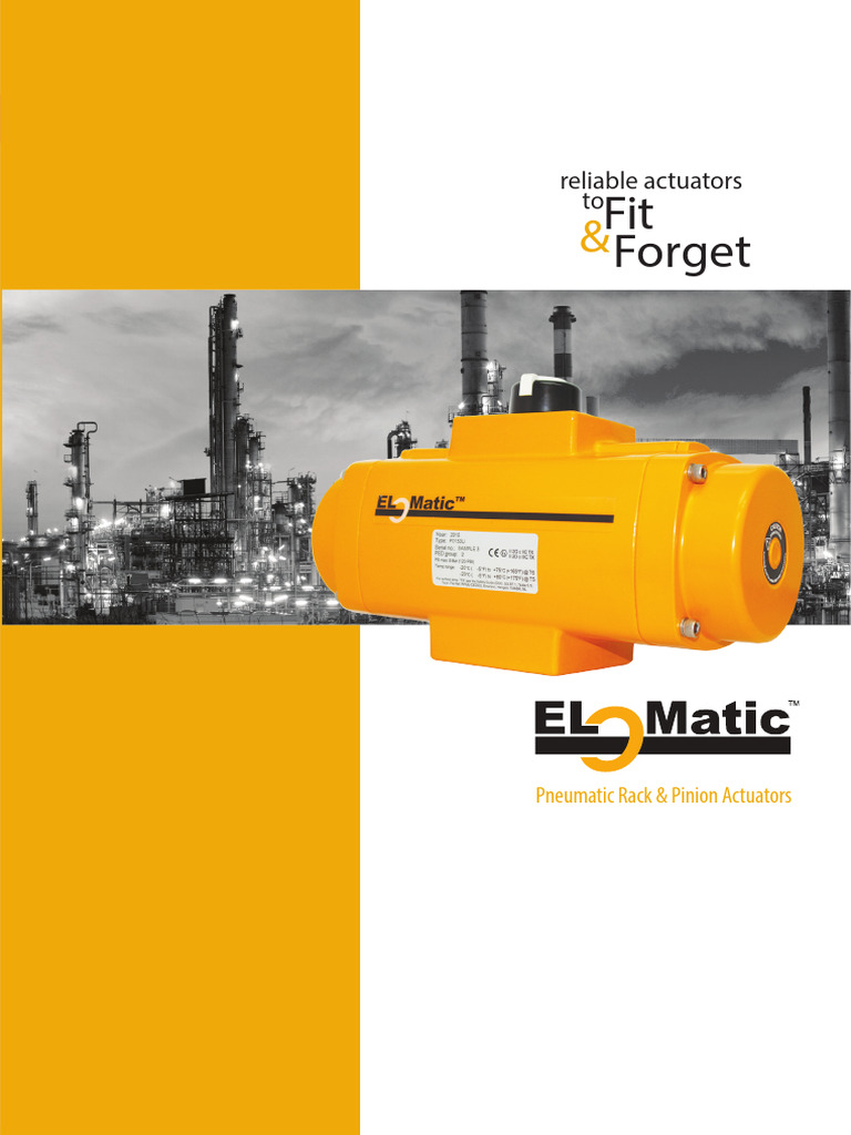 EL-O-Matic F-Series Actuator Overview | PDF | Actuator | Valve