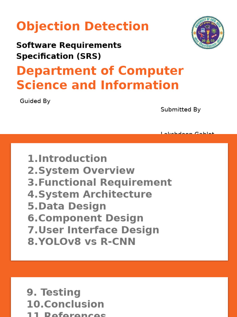 Object Detection Srs Pdf User Interface Web Application