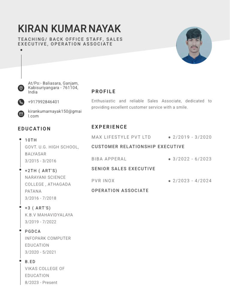 New Resume 2025 - Kirankumar Nayak | PDF