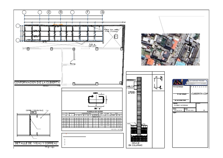 01 - Planos Cubierta | PDF | Acero