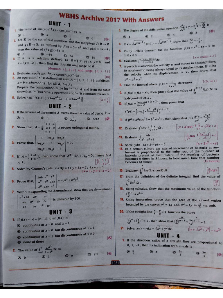 Previous Year Paper - Compressed | PDF