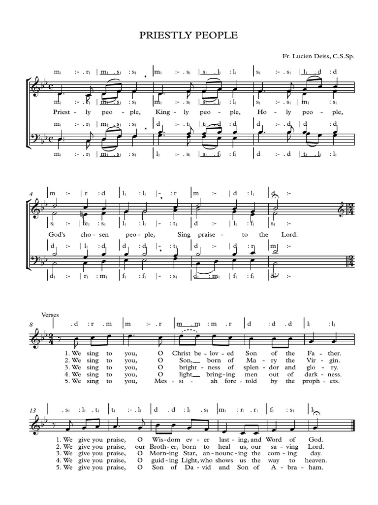 (Choirscript - Com) Priestly People | PDF