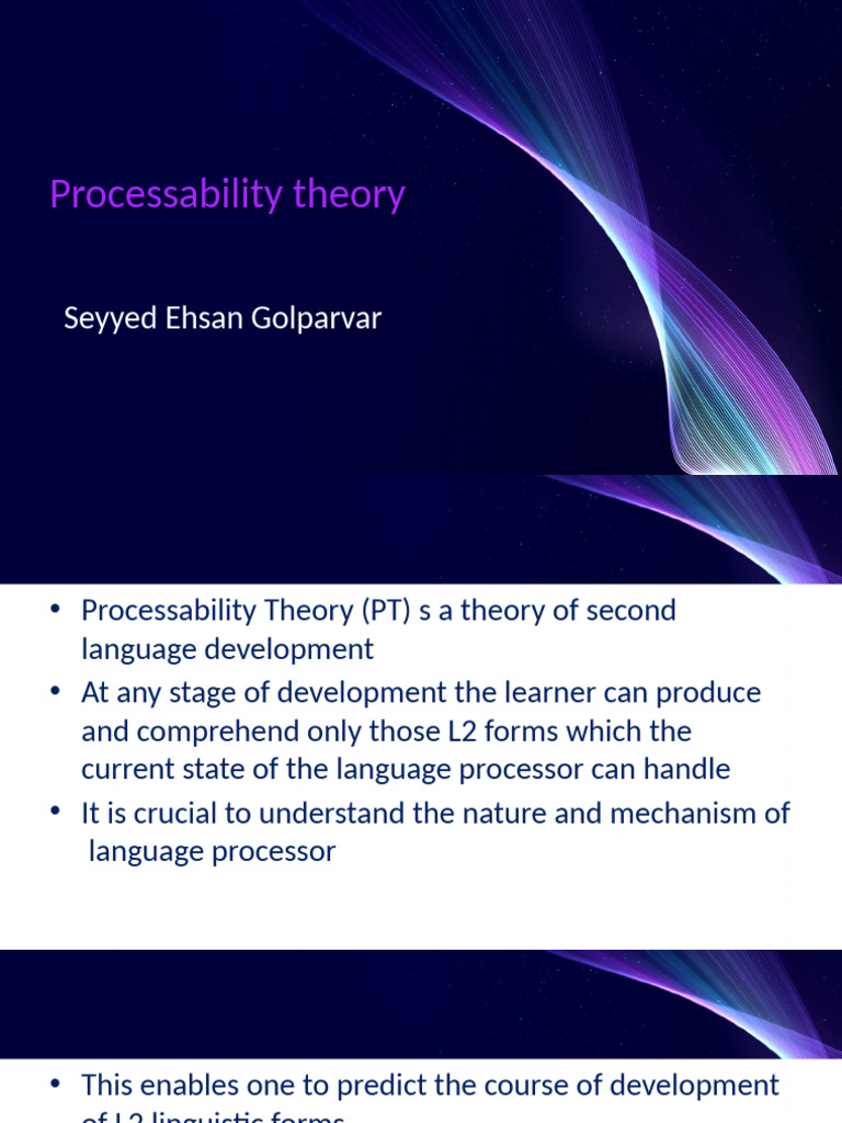 Understanding Processability Theory in L2 Development | PDF | Phrase ...