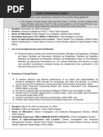 SAMPLE Work Exp Sheet | PDF | Government