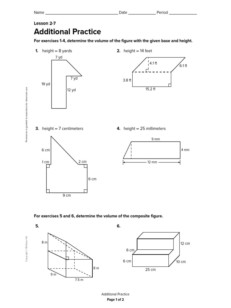 Additional Practice - Solve Problems Involving Volume | PDF | Volume