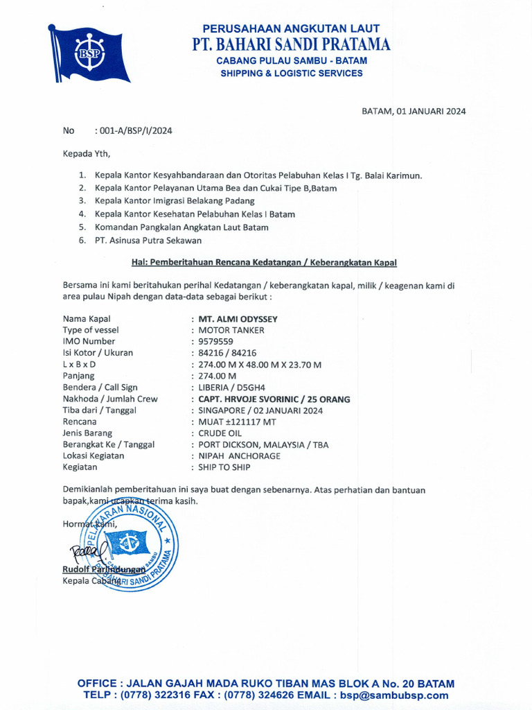 001-Rksp Mt. Almi Odyssey | PDF | Watercraft | Shipping