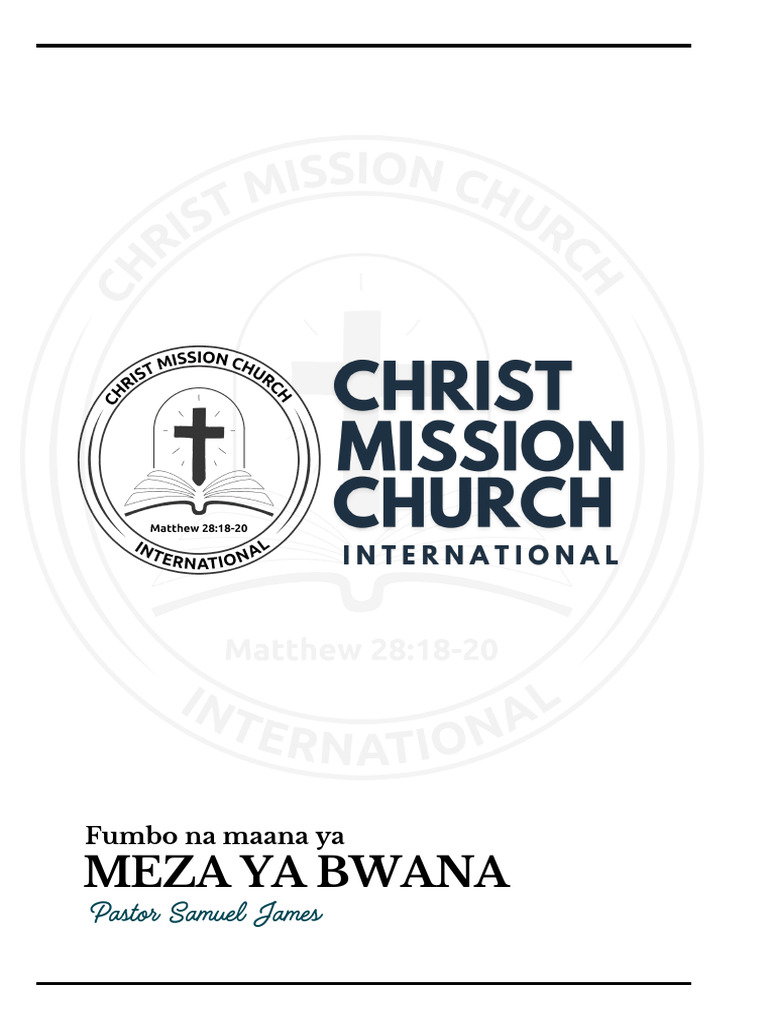 Meza Ya Bwana | PDF