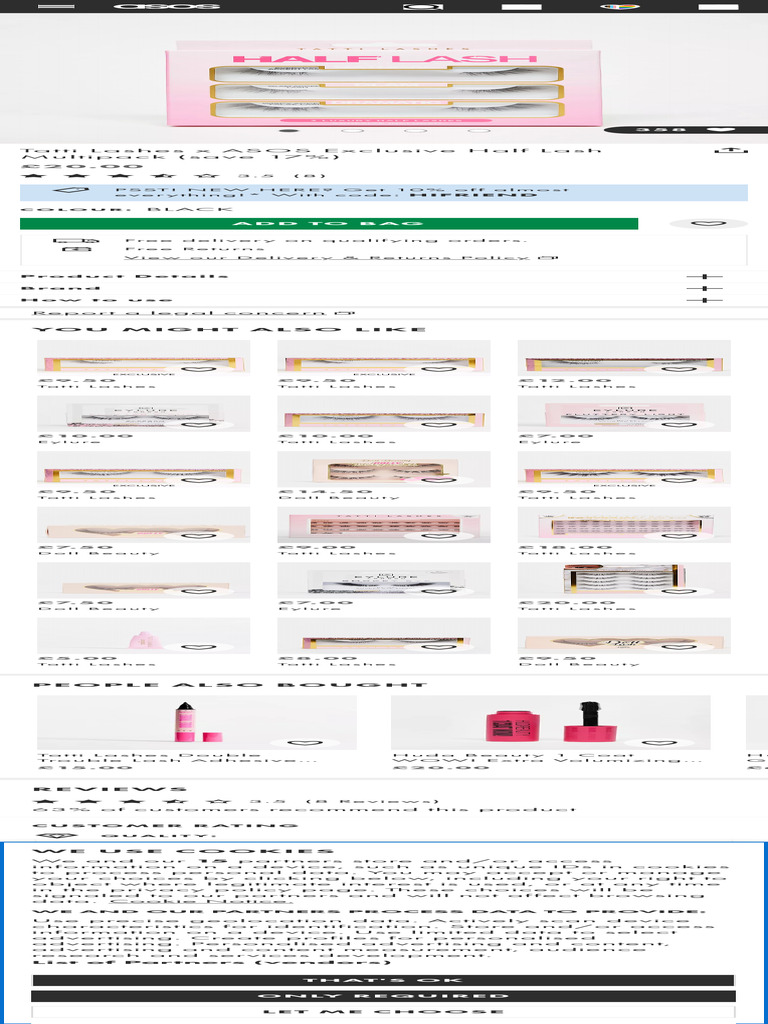 Tatti Lashes X ASOS Exclusive Half Lash Multipack (Save 17) ASOS | PDF | Http Cookie | Cyberspace