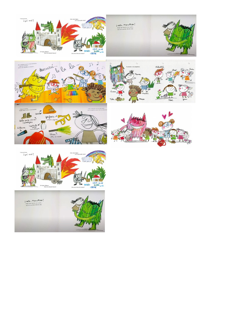Act Monstruo de Colores Va Al Cole | PDF