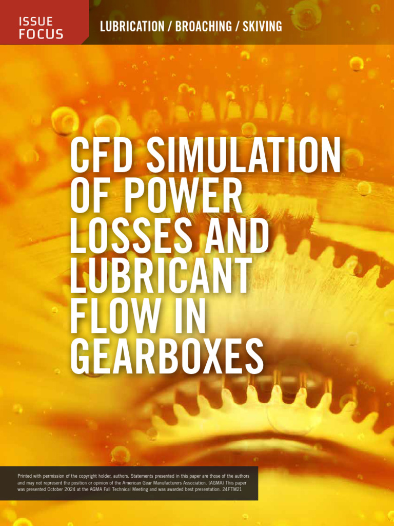 CFD Simulation in Gearboxes | PDF | Computational Fluid Dynamics | Momentum