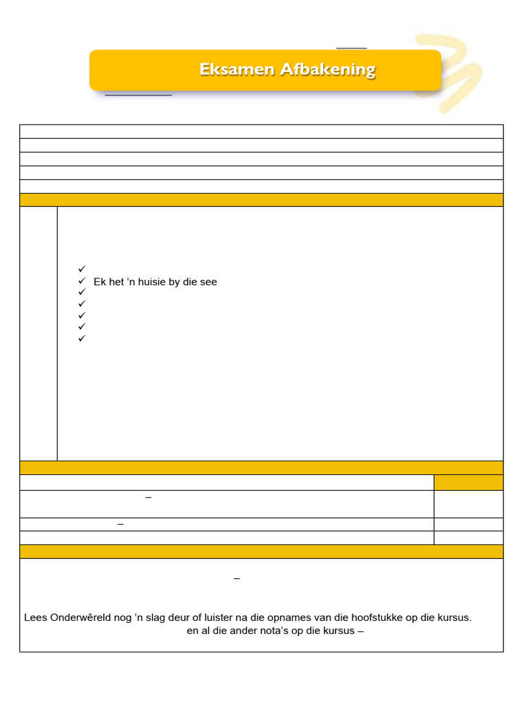 Afbakening AFRFA PRELIM01 Taak009B LETE | PDF