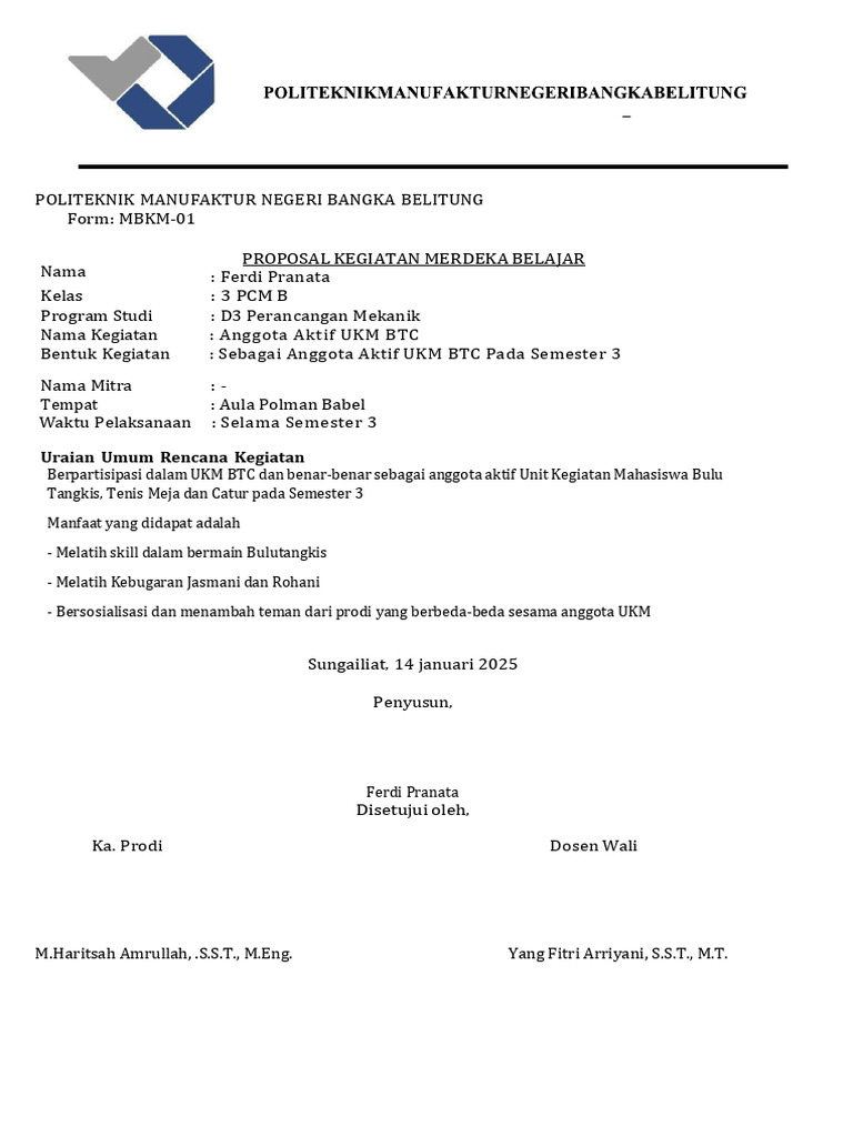 MBKM Ferdi Pranata | PDF