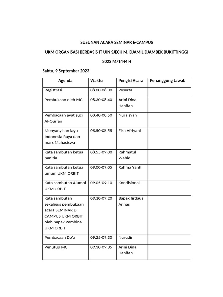 Seminar E-Campus UKM ORBIT 2023 | PDF