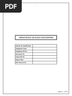 Ahu Operation Qualification Document | PDF | Verification And ...