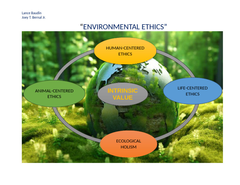 Diagram & Summary of Environmental Ethics | PDF