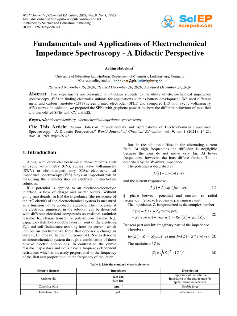 Fundamentals and Applications of Electro | PDF | Electrical Impedance | Capacitor