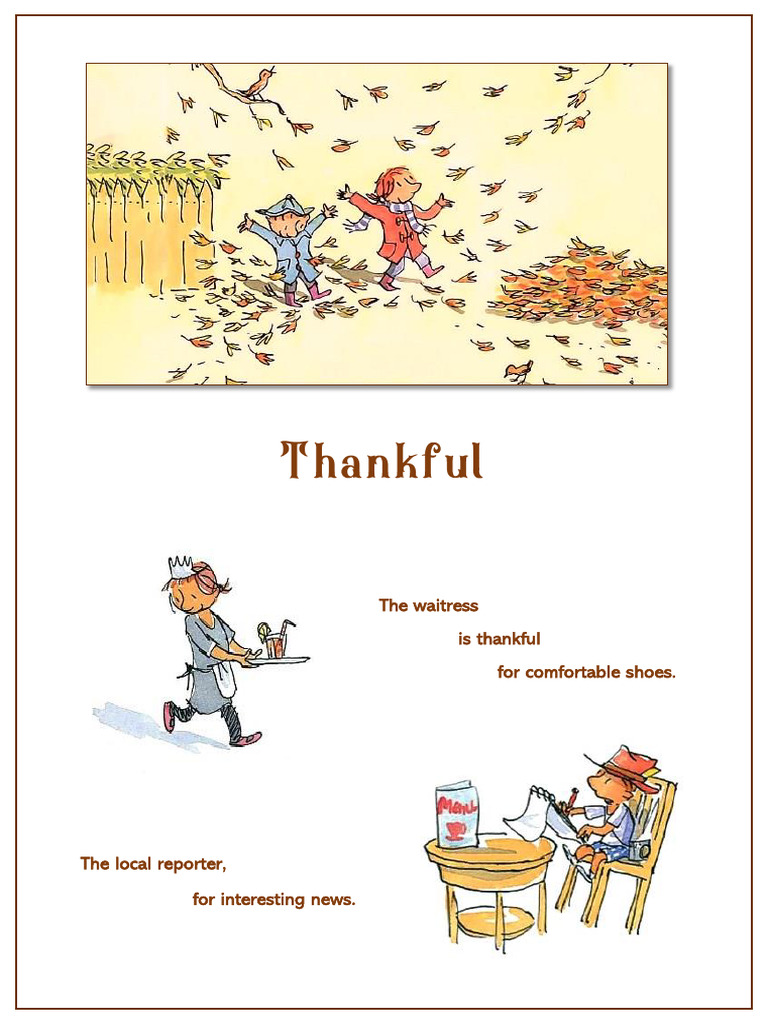 Thankful Eileen Spinelli | PDF