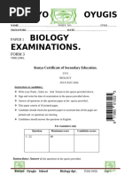 Biology Practical Exam Questions | PDF