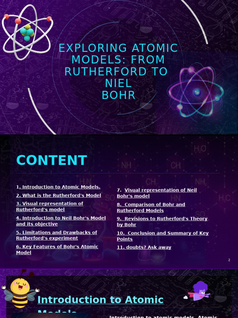 Atomic Models: Rutherford to Bohr | PDF | Electron | Energy Level