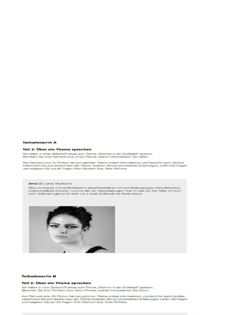 Sprechen Teil 2 Themen Autosaved | PDF