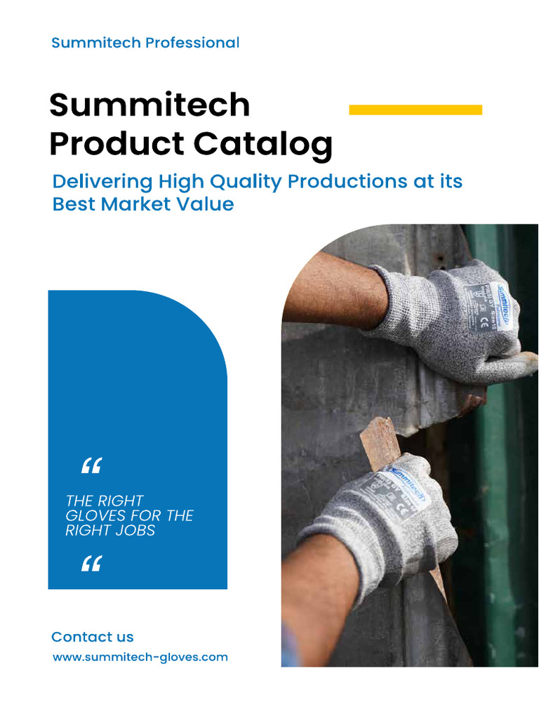 Summitech Professional Glove Overview | PDF | Acid | Chemical Substances