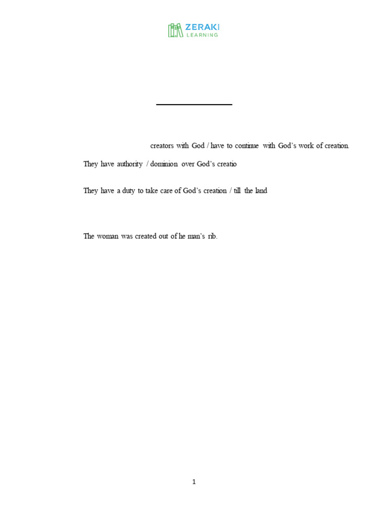 CREF Form 3 Marking Scheme 2024 | PDF | Jesus | Moses