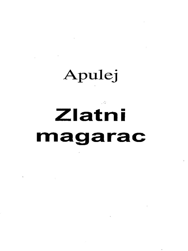 Apulej - Zlatni magarac | PDF