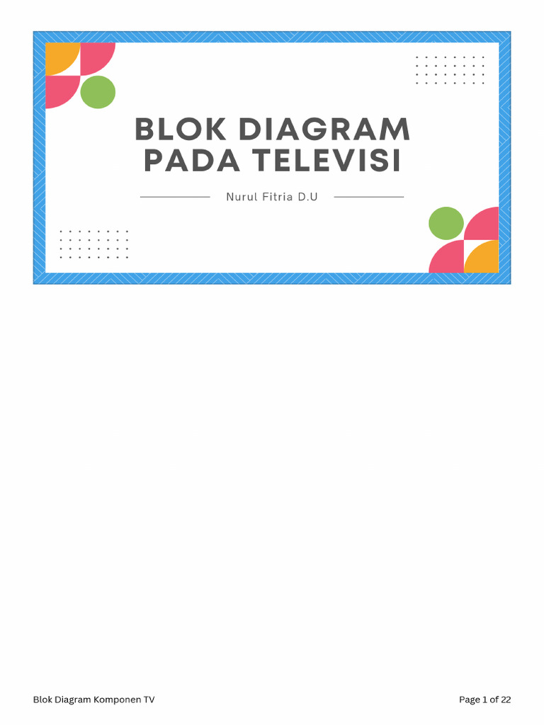 Blok Diagram Komponen TV - 20250305 - 204939 - 0000 | PDF