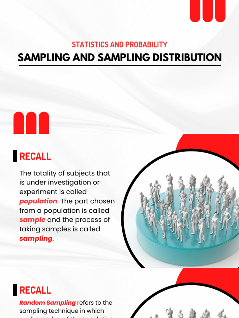 Sampling Distribution Basics and Formulas | PDF | Variance | Standard ...