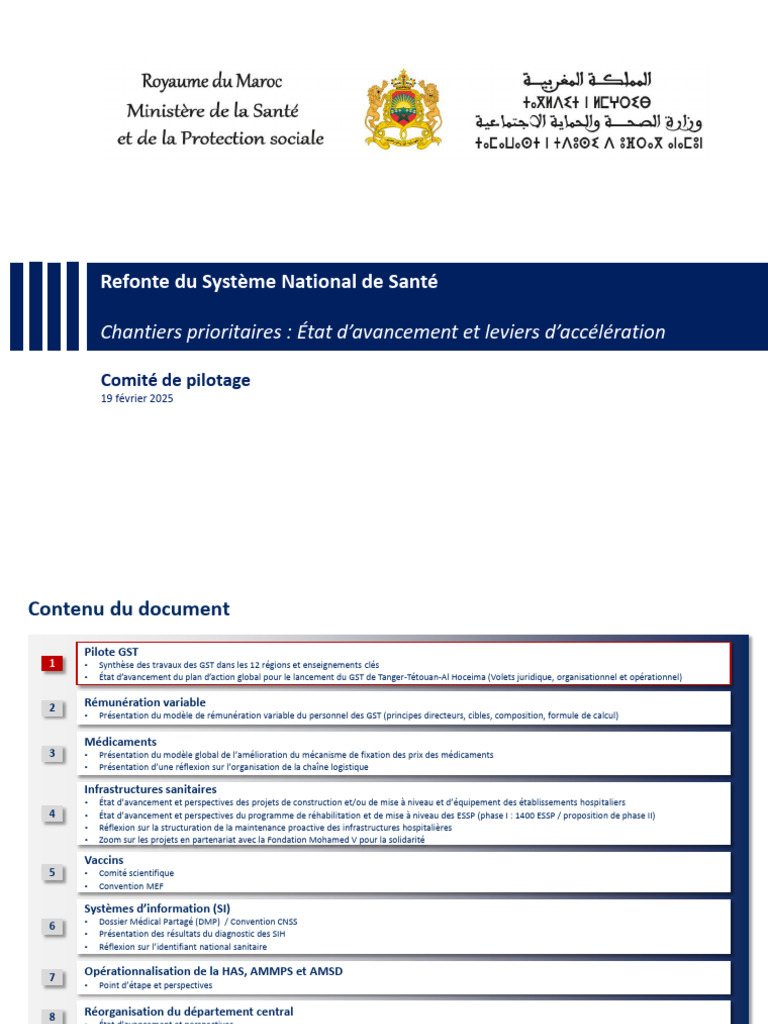 Refonte Du Système National de Santé GST | PDF | Hôpital | Allaitement