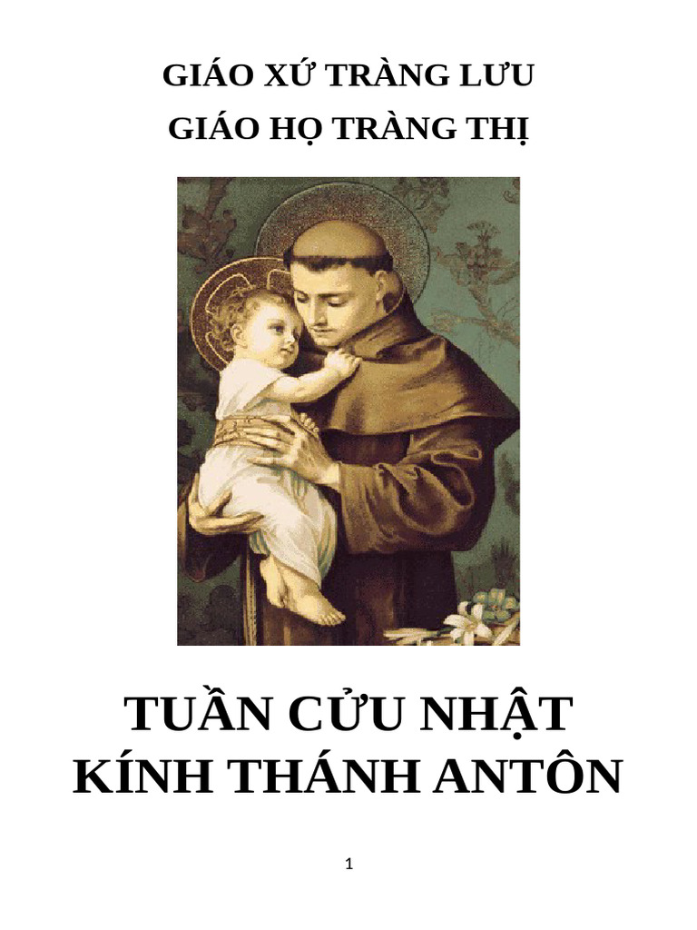 Tuần Cửu Nhật Kính Ông Thánh Antôn | PDF