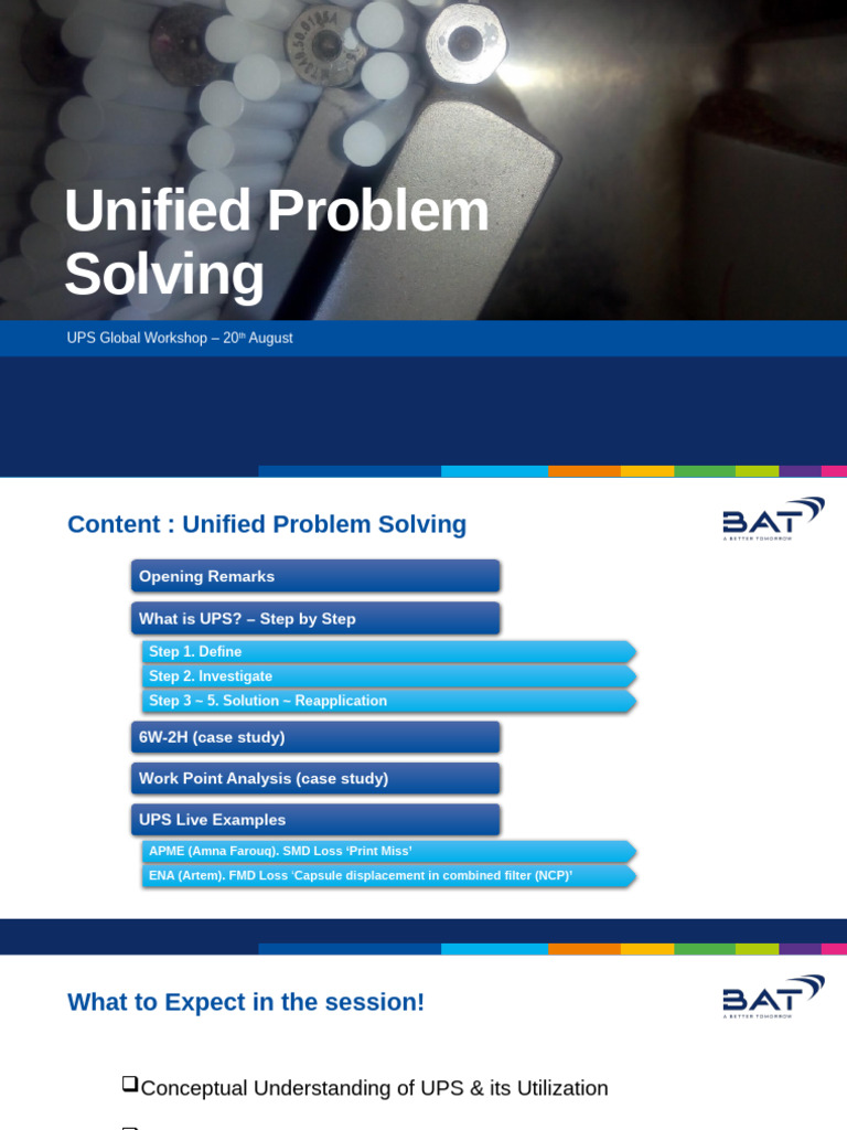 Unified Problem Solving Training Dec 2021 | PDF | Experiment | Cognition