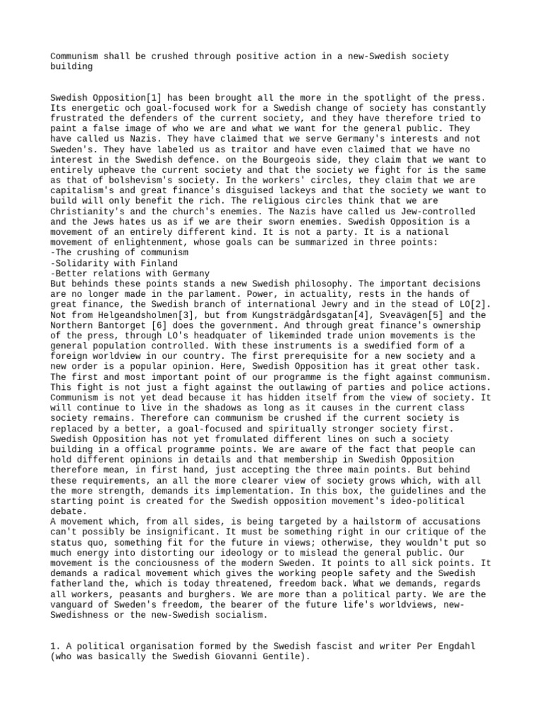 Communism Shall Be Crushed | PDF | Sweden | Political Science