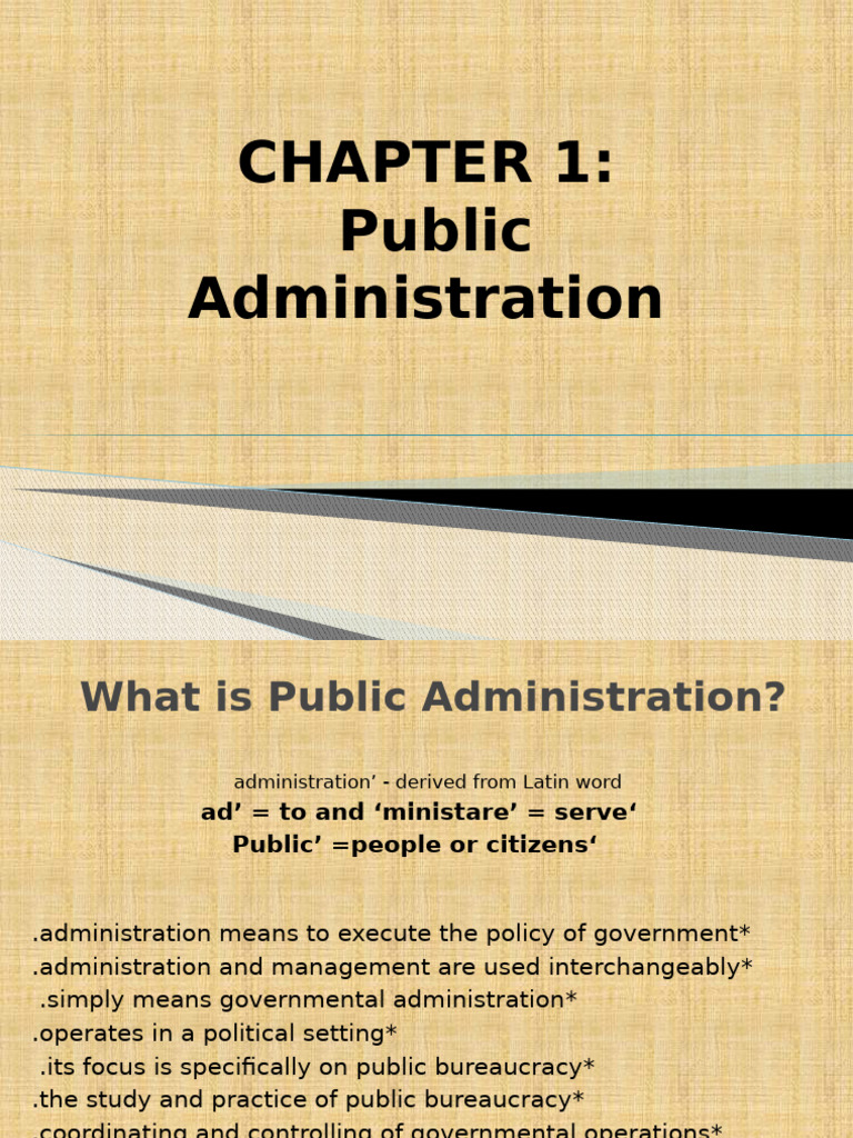 Public Administration - Unit 1 | PDF | Public Administration | Economics