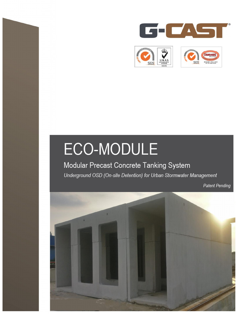 Eco-Module: Precast Stormwater Tanks | PDF | Precast Concrete ...