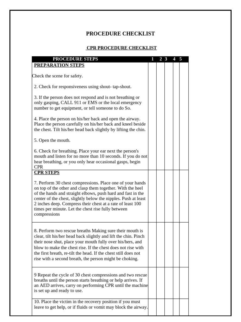 Shreya Tracheostomy Care Procedure Checklist | PDF