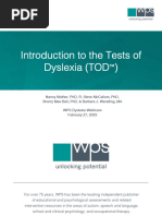 Adult Dyslexia Screening | PDF | Dyslexia | Cognition