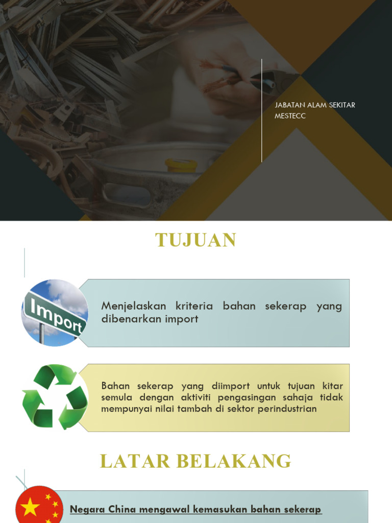 Garis Panduan Pengimportan Sekerap Logam Ke Malaysia Ver1 | PDF