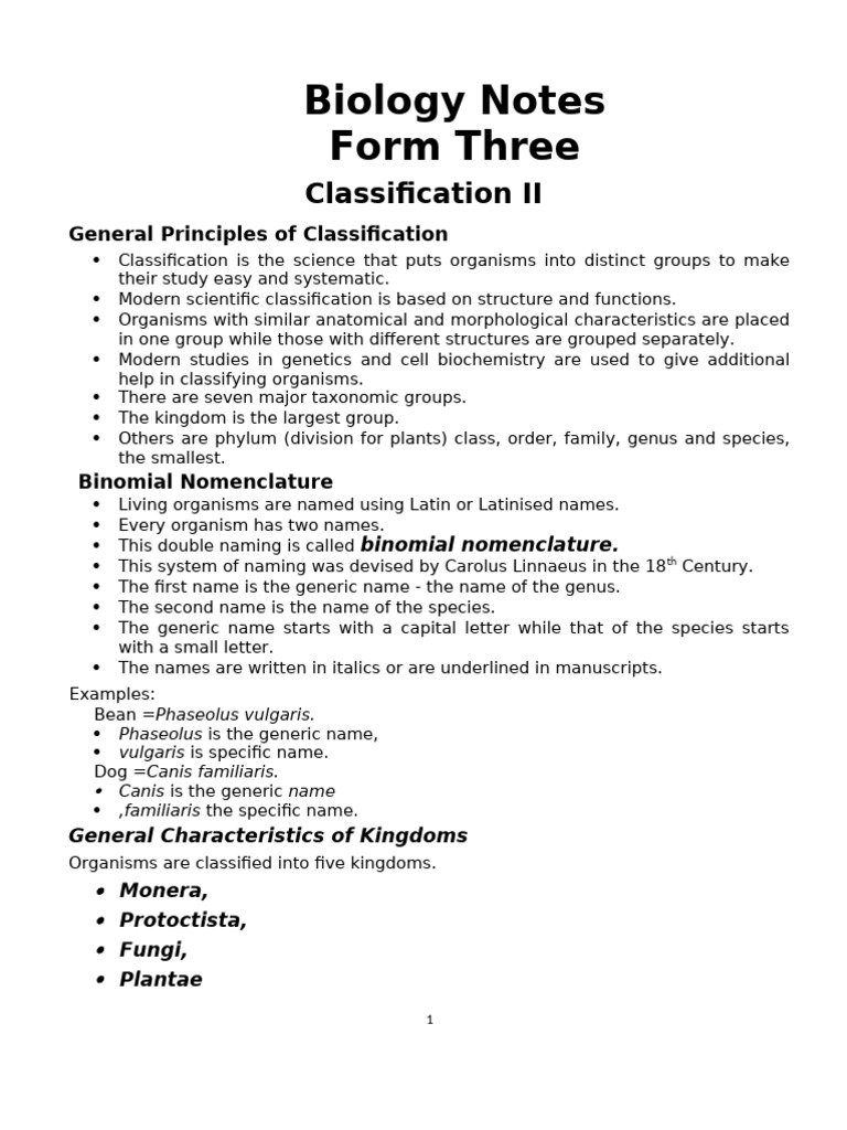 Biology Form 3 Notes Final | PDF | Food Web | Leaf