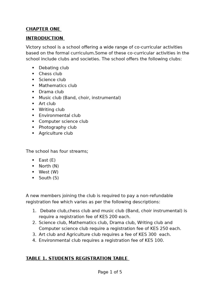 Victory School Club Membership System | PDF | Usability | Computer Science