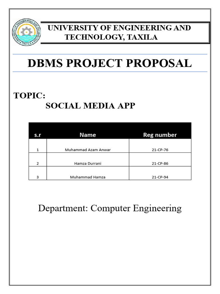 DBMS Proposal | PDF